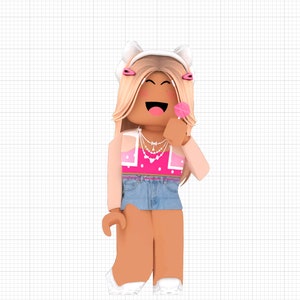 Roblox Girl PNG Digital Download - Etsy
