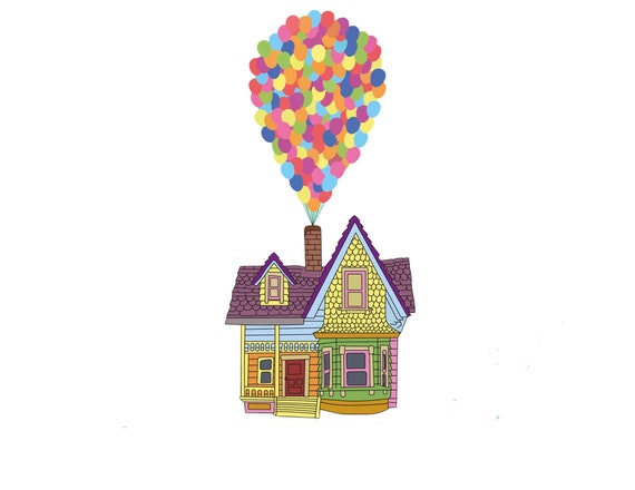 Up Movie House With Balloons