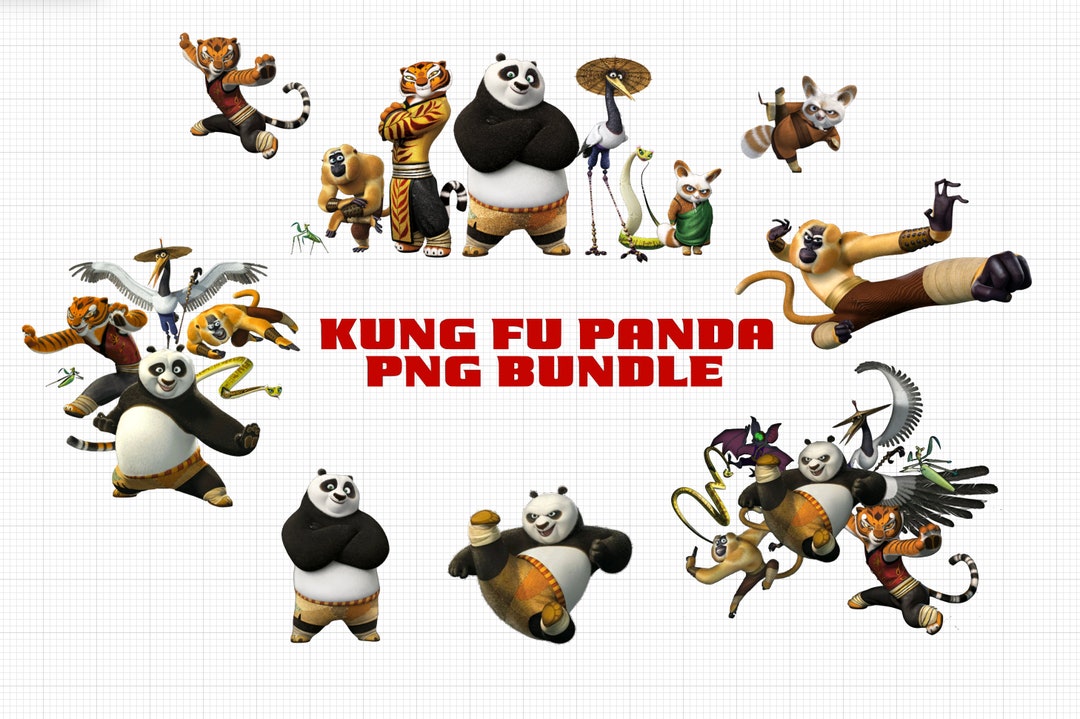 Kung Fu Panda PNG Bundle - Etsy UK