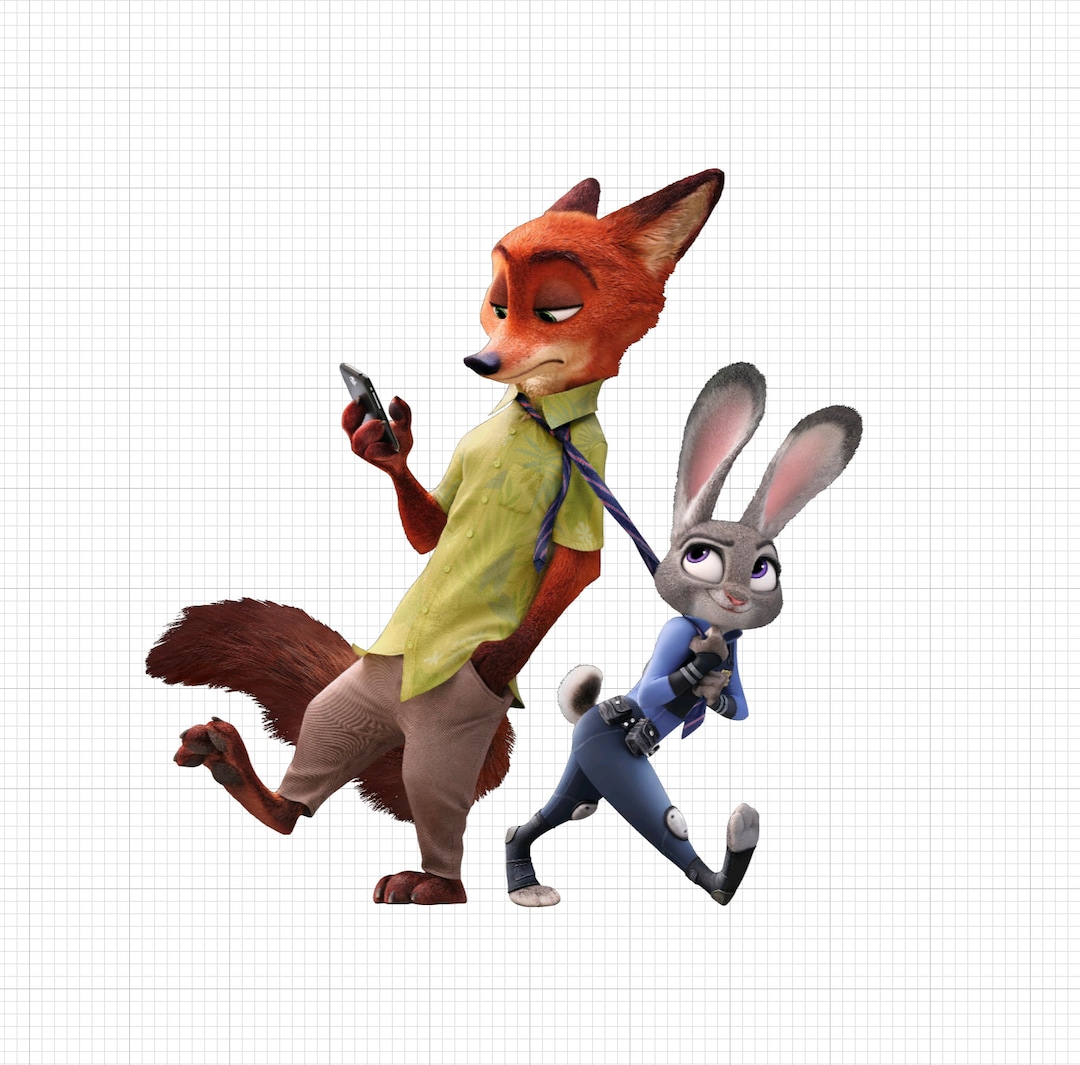 Judy Hopps and Nick Wilde Zootopia PNG - Digital Download - Etsy