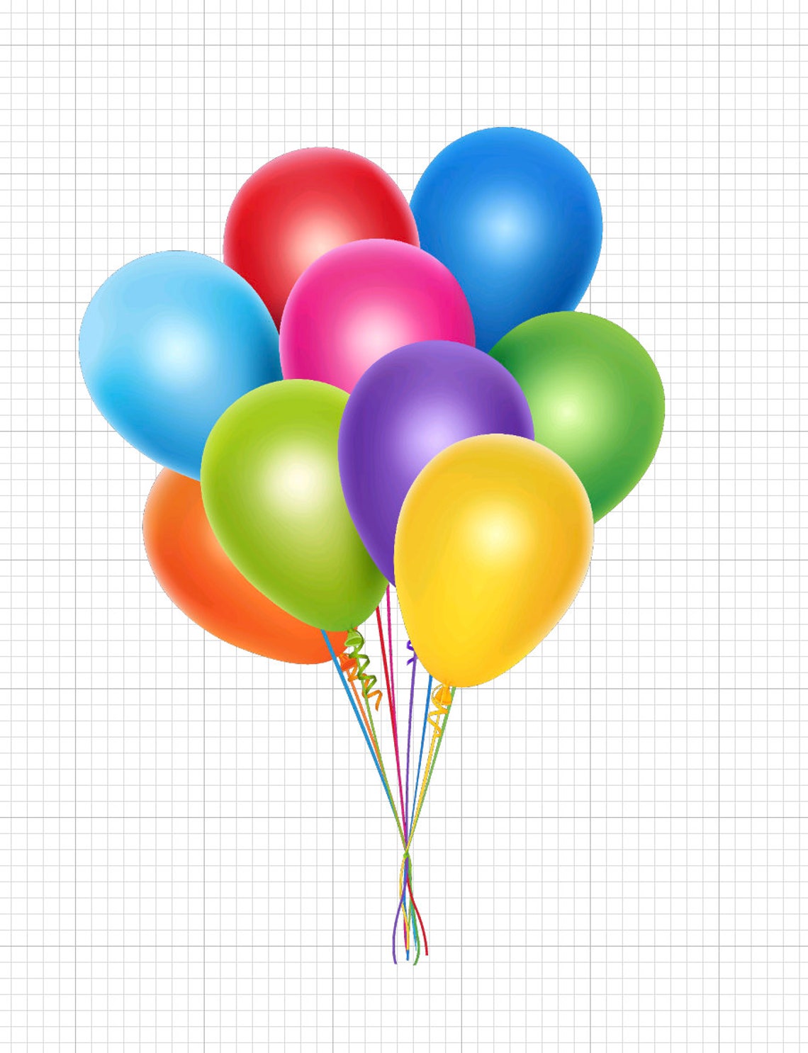 Balloons PNG - Digital Download - Etsy