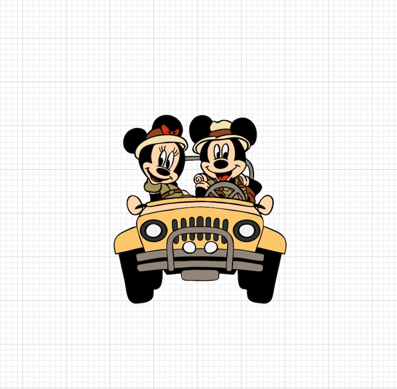 Mickey and Minnie Safari SVG - Digital Download - Etsy