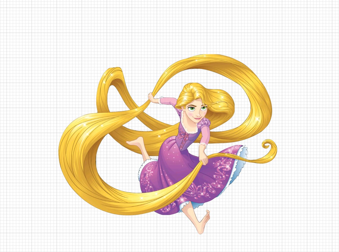 Rapunzel Tangled PNG - Digital Download - Etsy