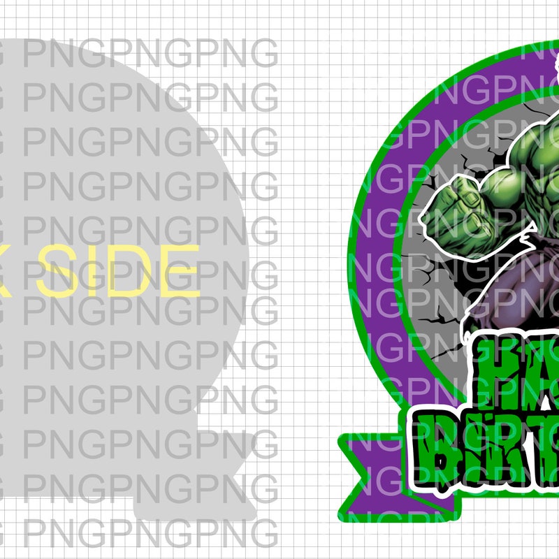 Hulk 4th Birthday Png - Etsy