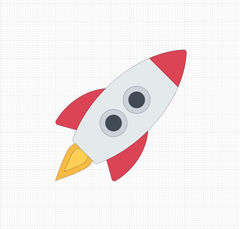 Rocket Spaceship SVG Digital Download - Etsy