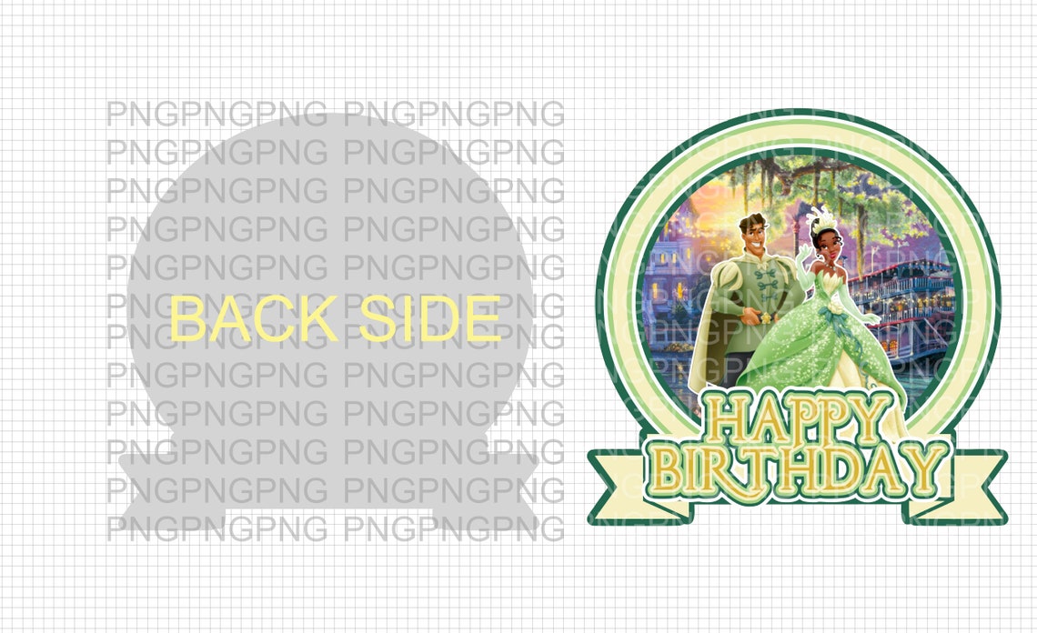 Printable Princess Tiana Cake Topper PNG - Digital Download - Etsy