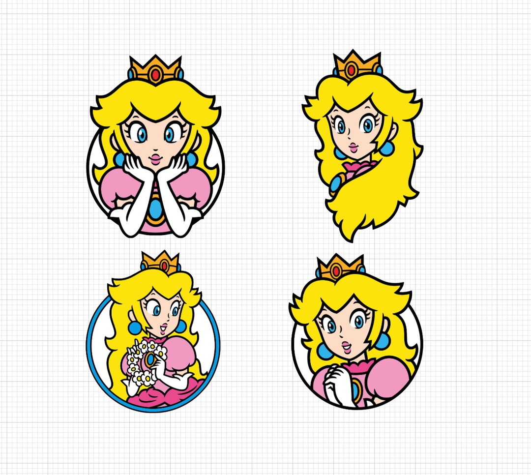 Princess Peach PNG - Digital Download - Etsy