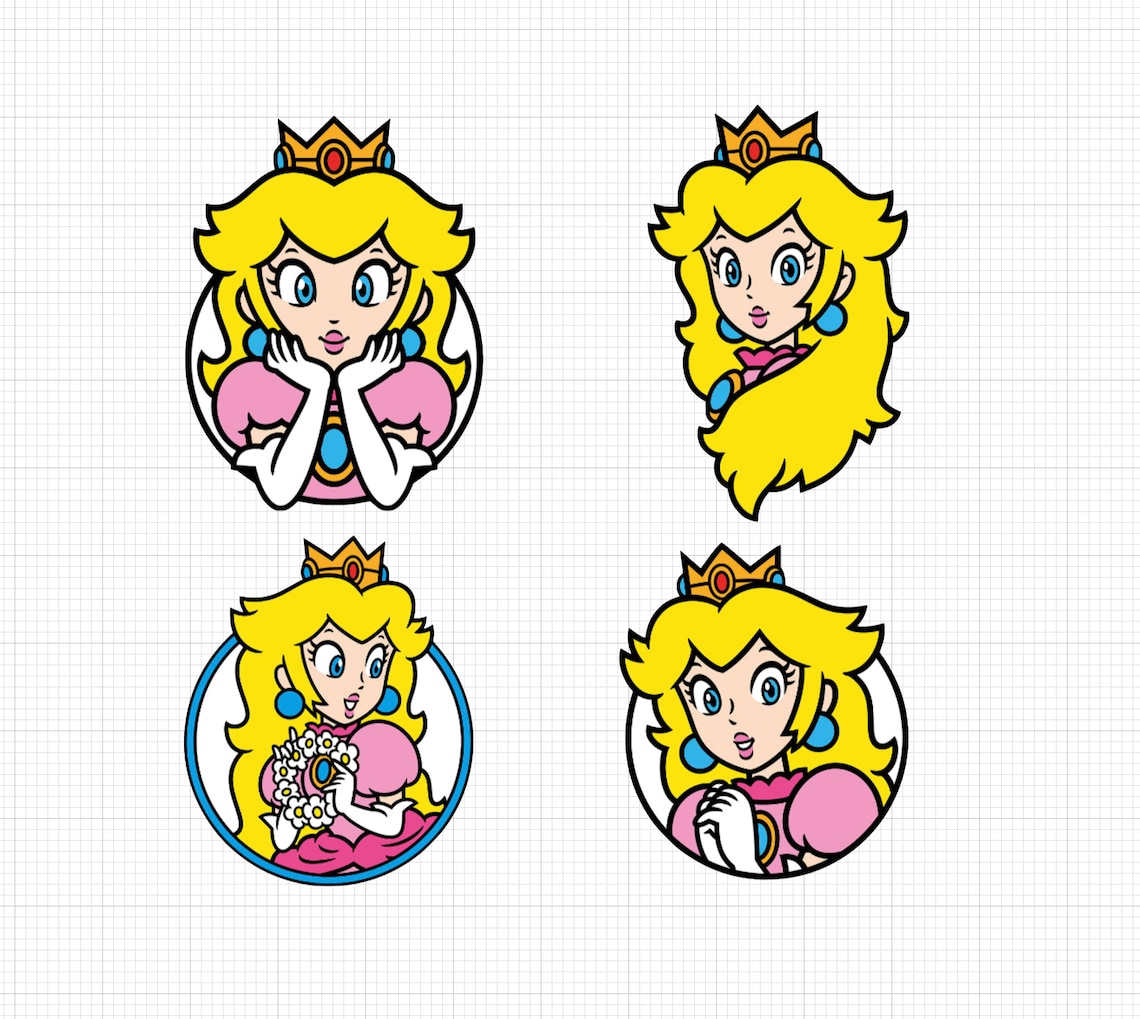 Princess Peach PNG Digital Download - Etsy