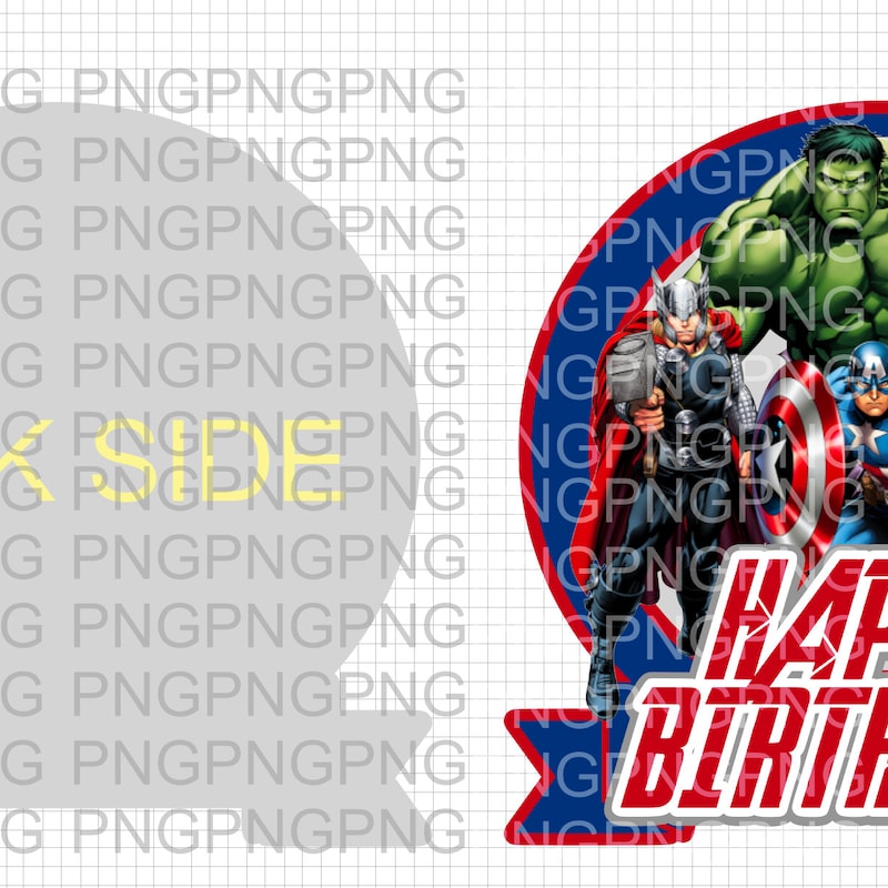 Avengers Cake Topper - Etsy