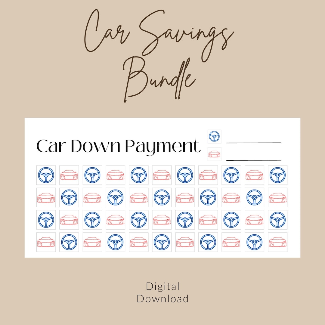 Car Savings Challenge Bundle | Digital Download | Car Repairs | Car ...