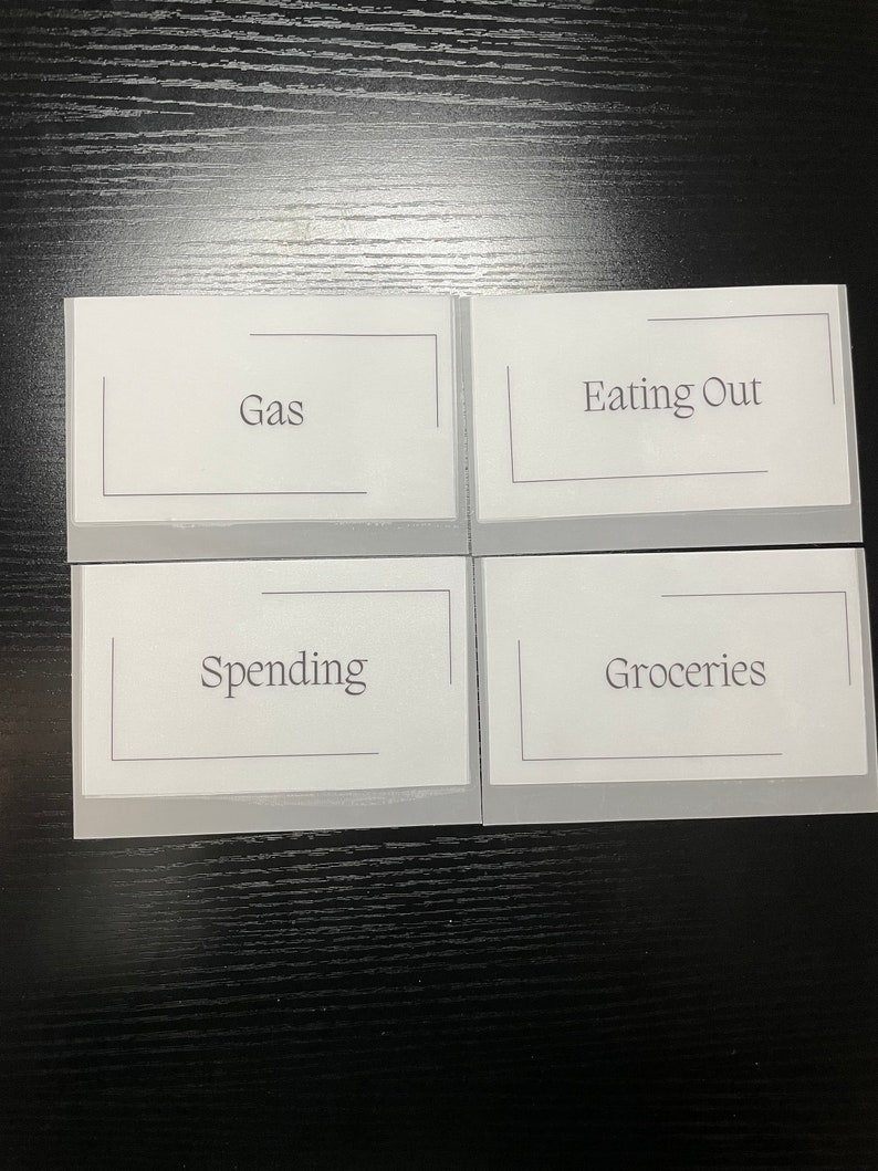 Wallet Bundle A7 | Money Binder | Cash Envelope System | Matte ...