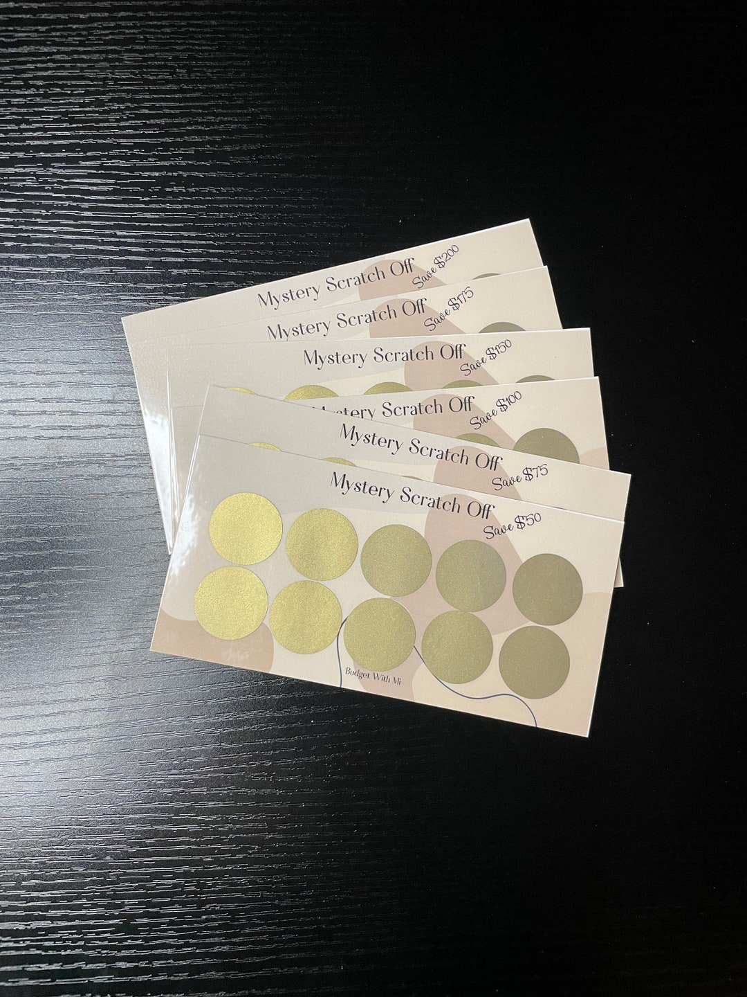 New Laminated Scratch off Challenge Cards | Savings Challenges | Money Challenges - Etsy