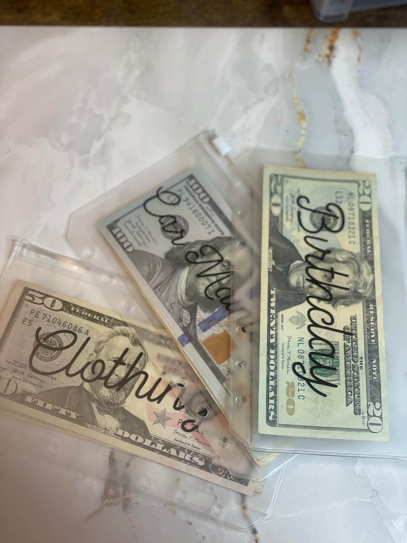 Custom Cash Envelopes | Money Binder | Cash Envelope System | Zipper ...