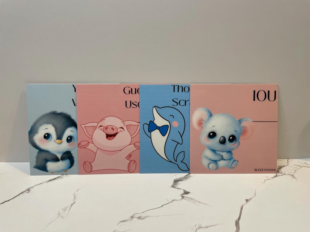 Laminated IOU Slips | Cute IOU Slips | - Etsy