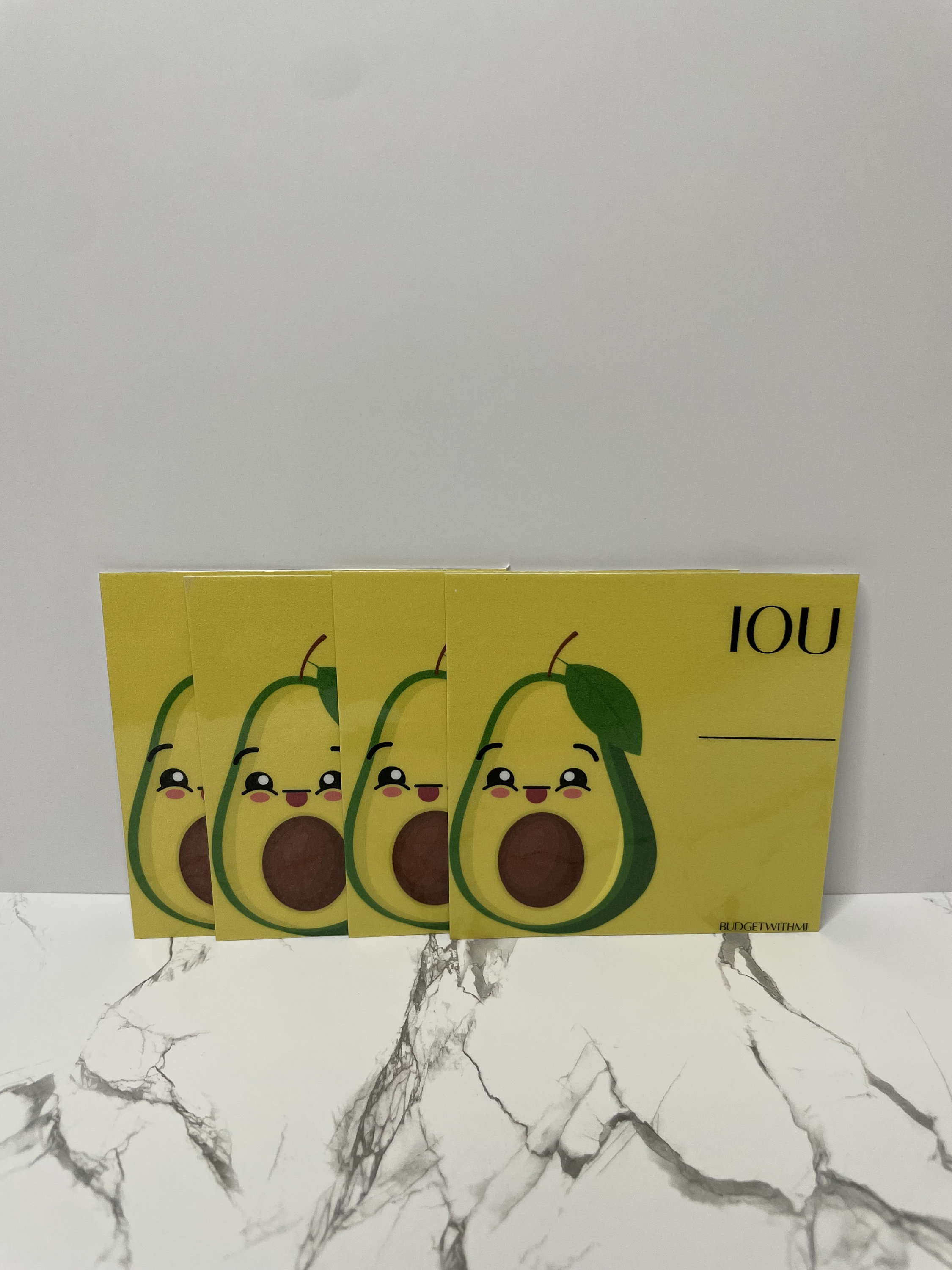 Laminated IOU Slips | Cute IOU Slips | - Etsy