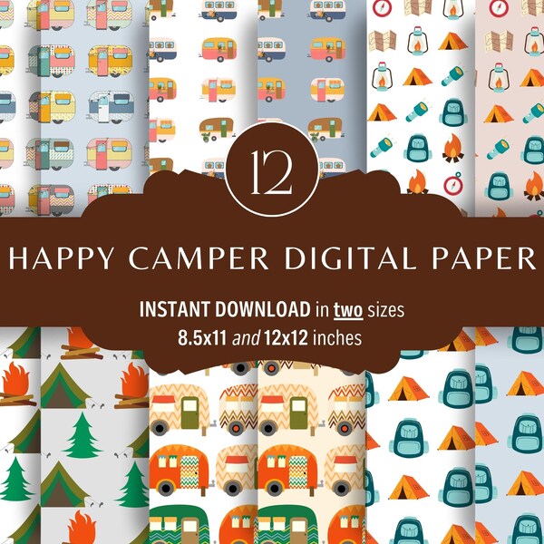 Camping Collage Pack - Etsy
