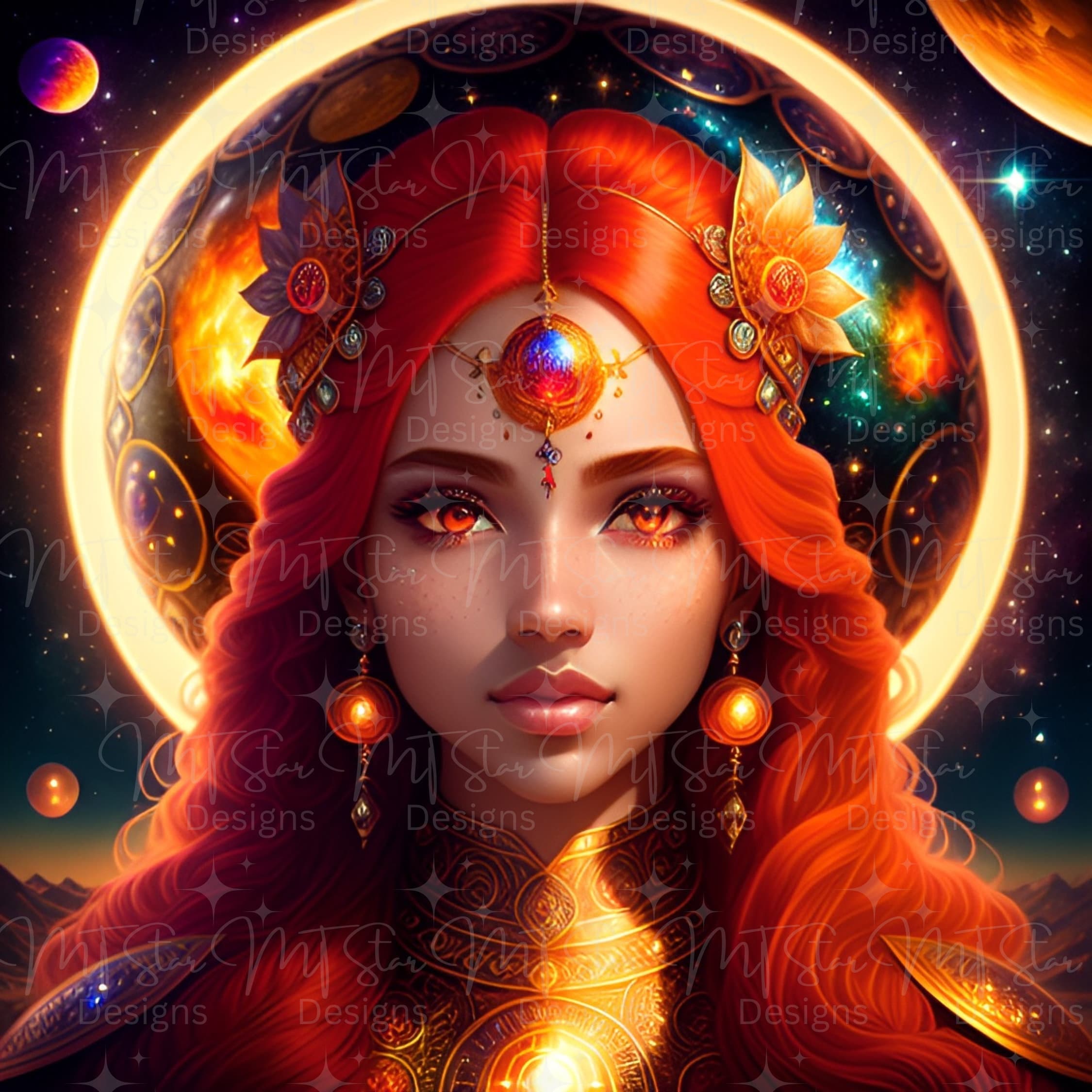 Galaxy Goddesses INSTANT DOWNLOAD Vol 2 Printable Paper Outer - Etsy