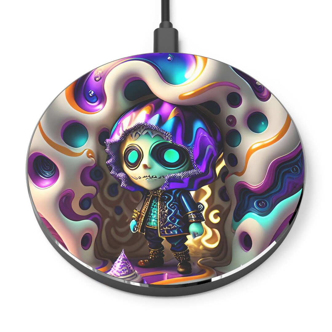 WIRELESS CHARGER, Punk Zombie Charging Pad 10W iPhone Android ...