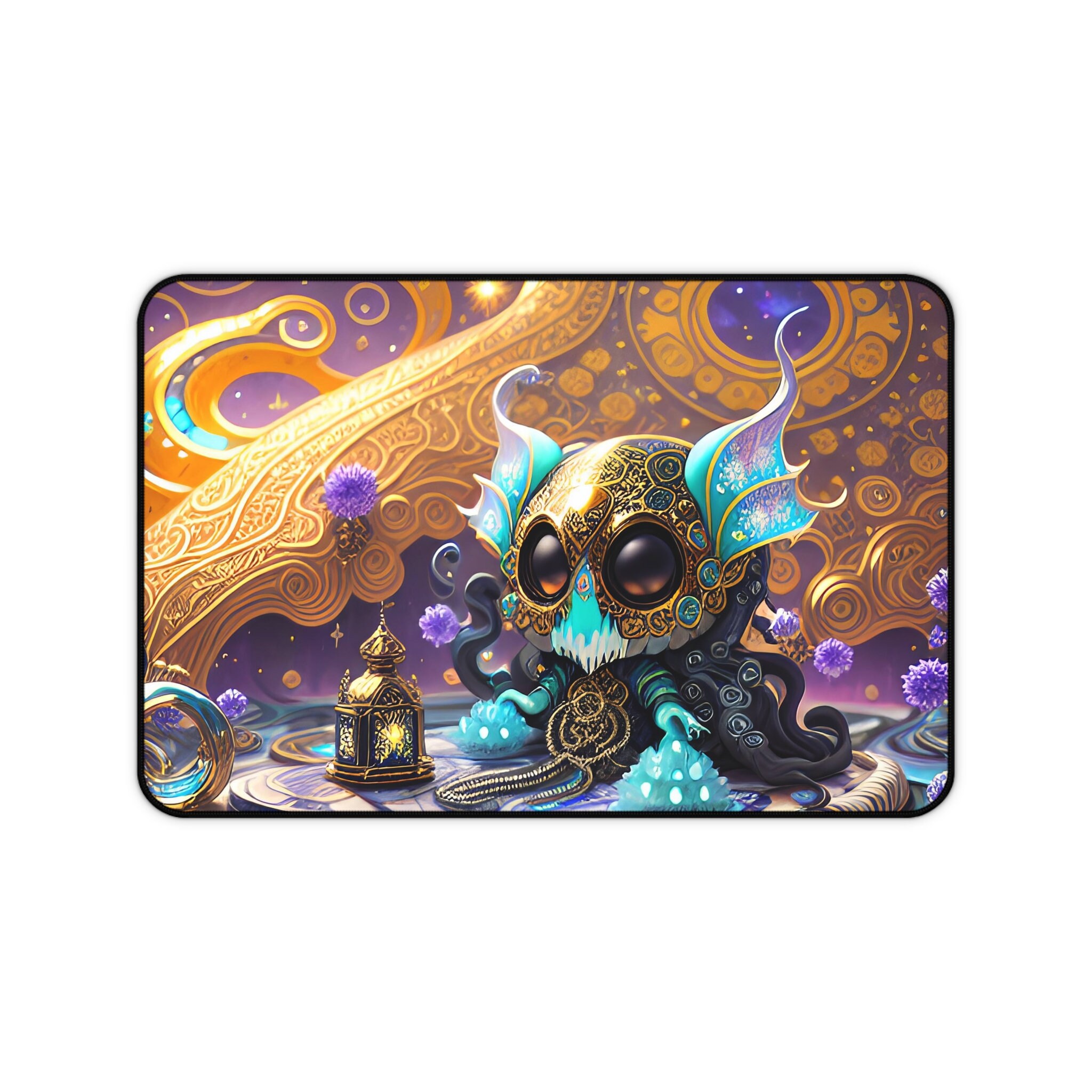 Functional Art Desk Mat, Enchanted Fantasy Artwork Workspace Protector ...