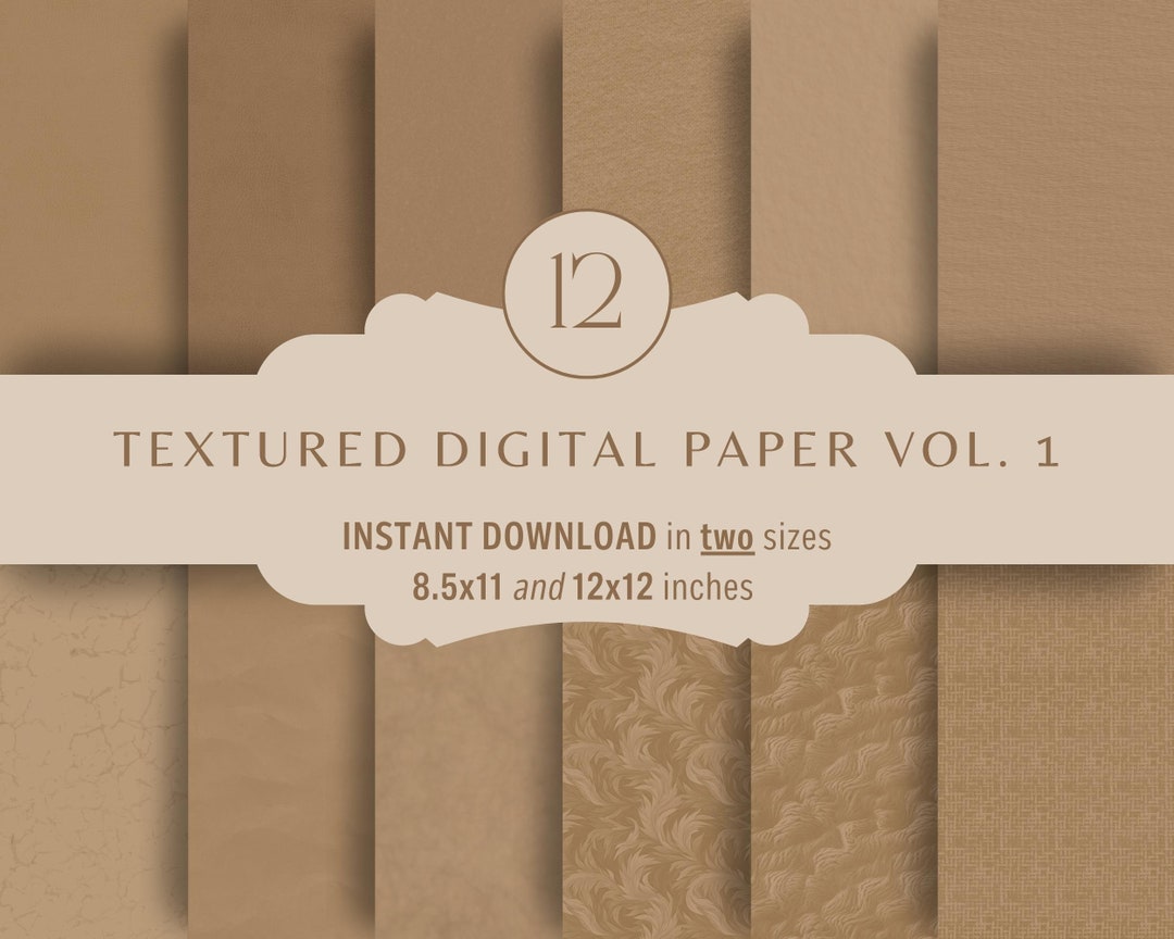Textured Paper INSTANT DOWNLOAD Vol 1 Digital Download Printable BONUS ...
