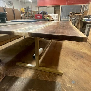 Custom Made Black Walnut Live Edge Epoxy Table - Etsy