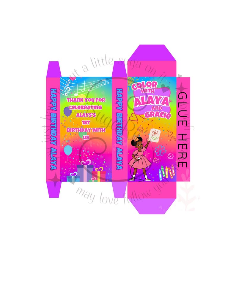 Crayon Box Canva Template - Etsy