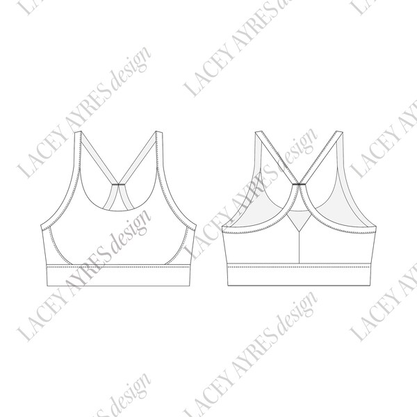 Bra Template - Etsy