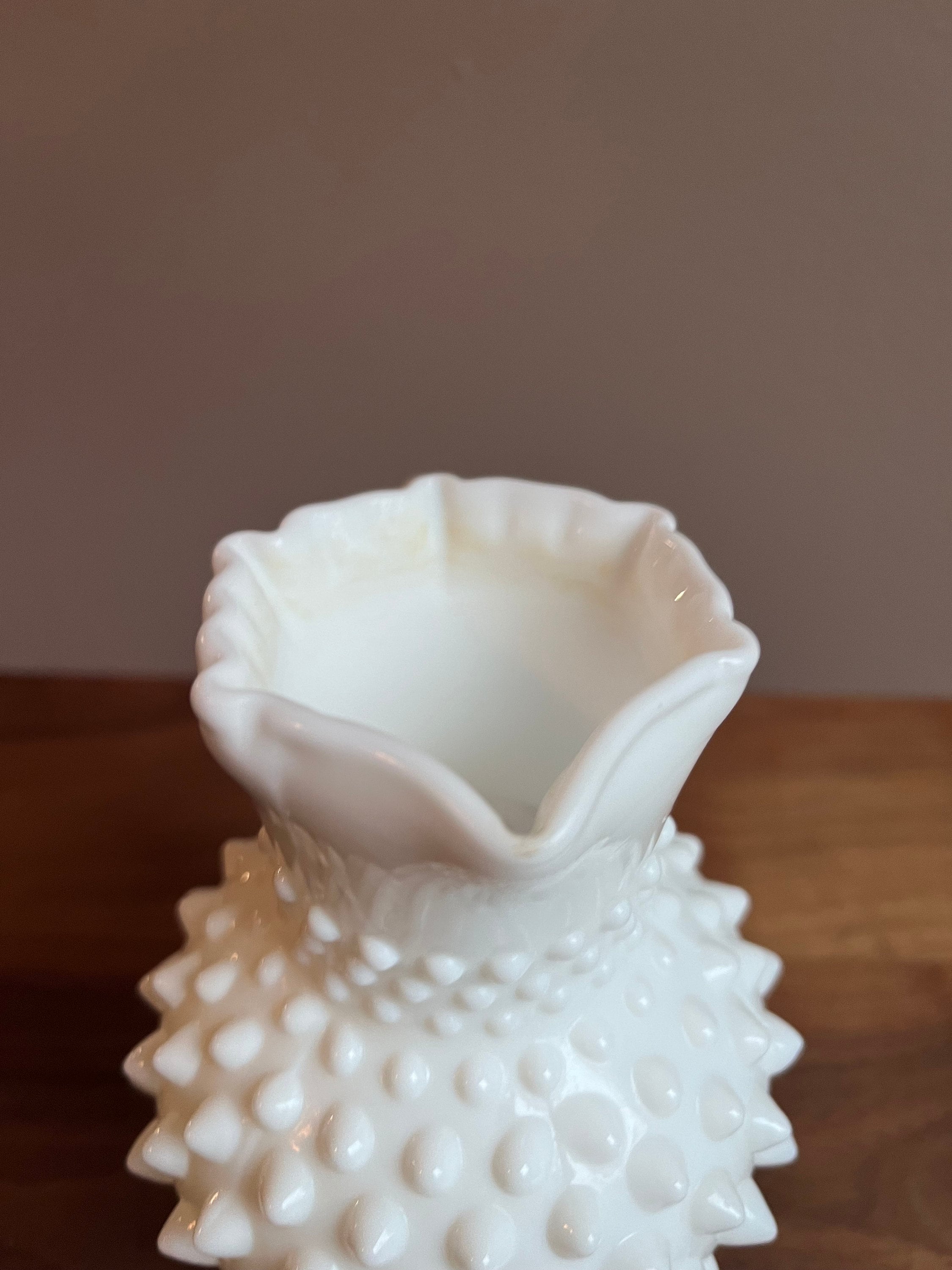 Fenton Milk Glass Hobnail Syrup Jug - Etsy