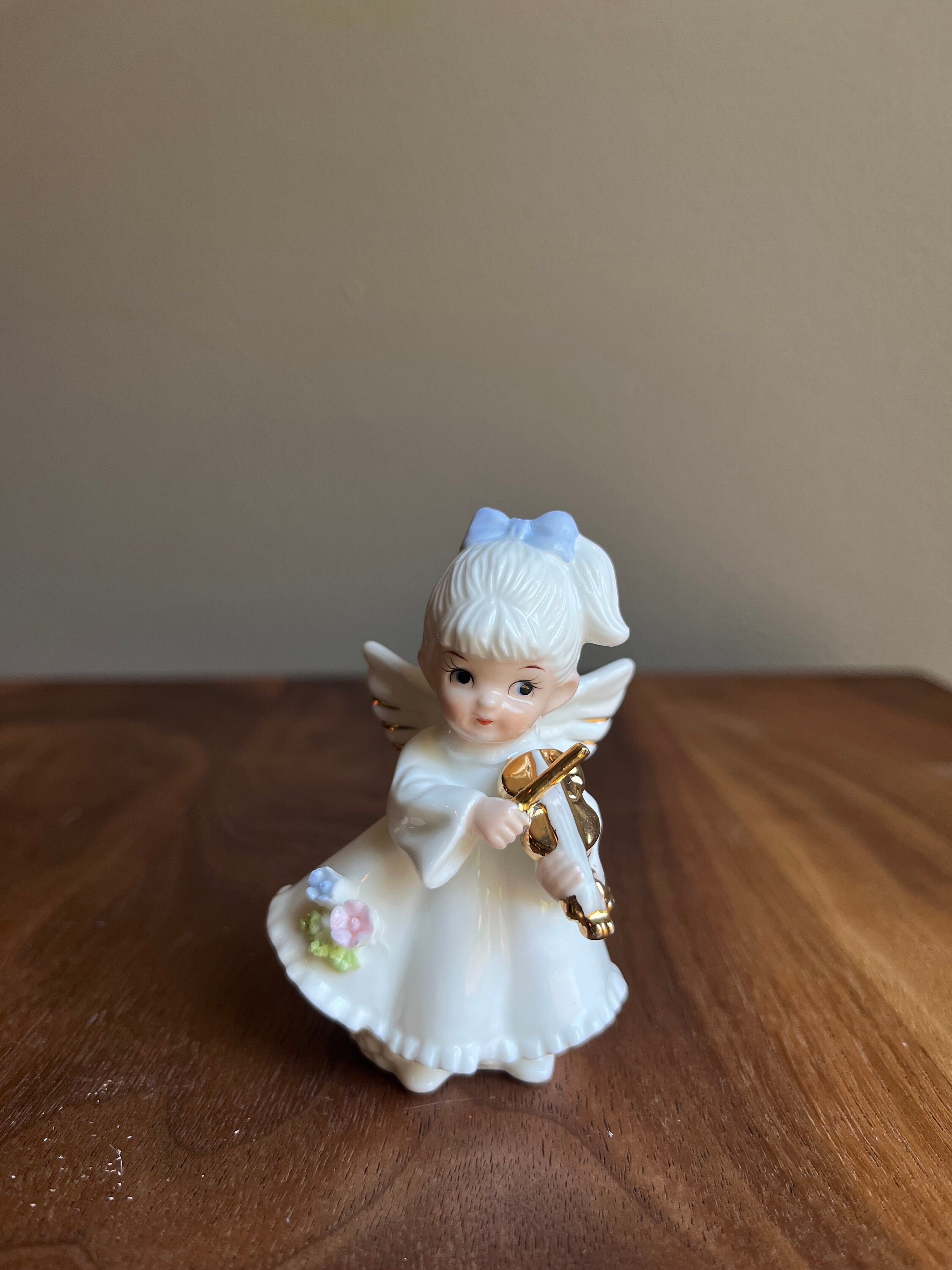 Lefton Bone China Angel Playing Violin 10948 Lefton Angel - Etsy