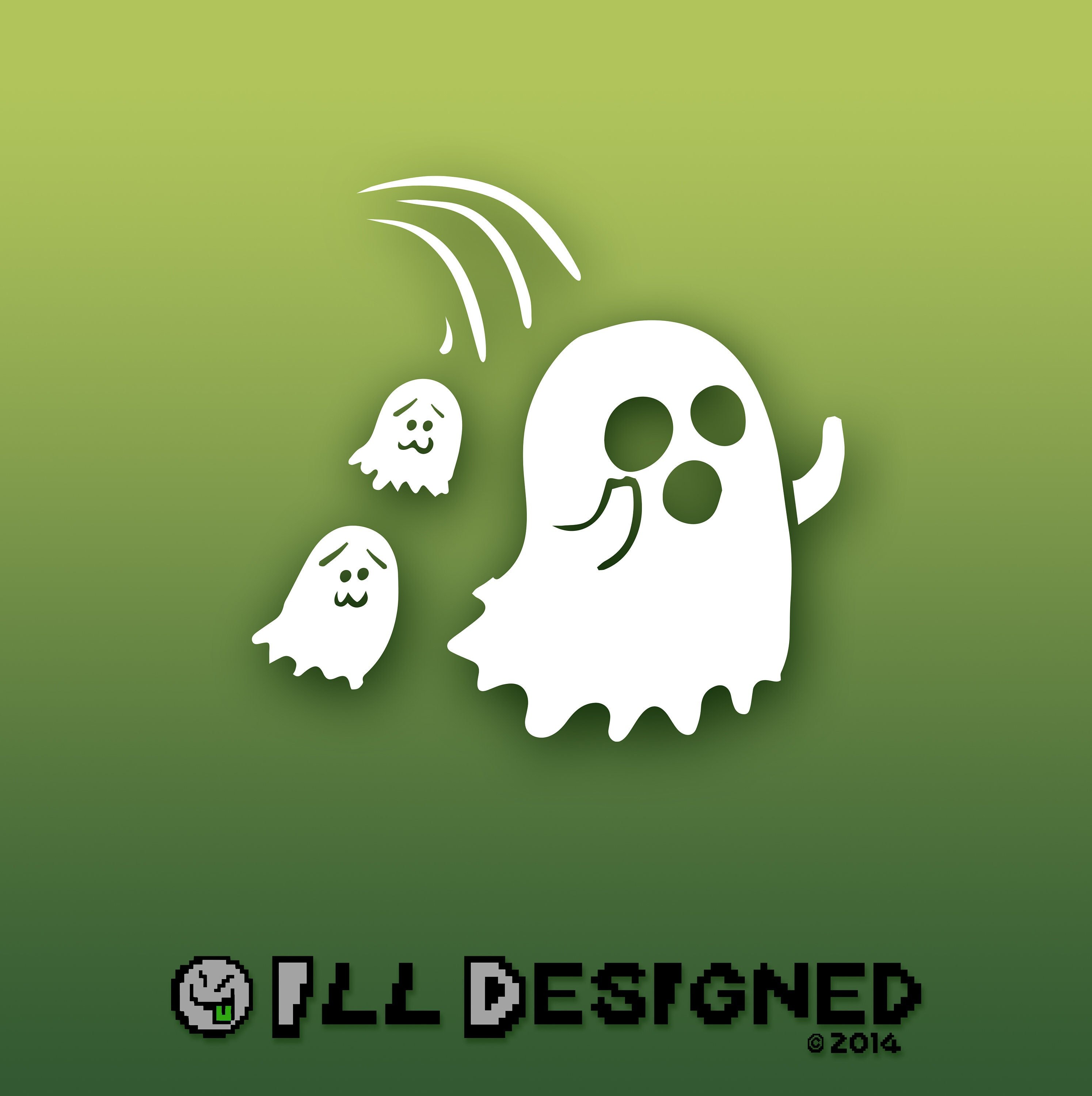 Spooky Lil Ghost Trio JDM Vinyl Decal Sticker Anime Laptop - Etsy