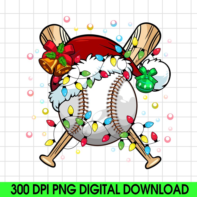 Baseball Christmas Svg - Etsy