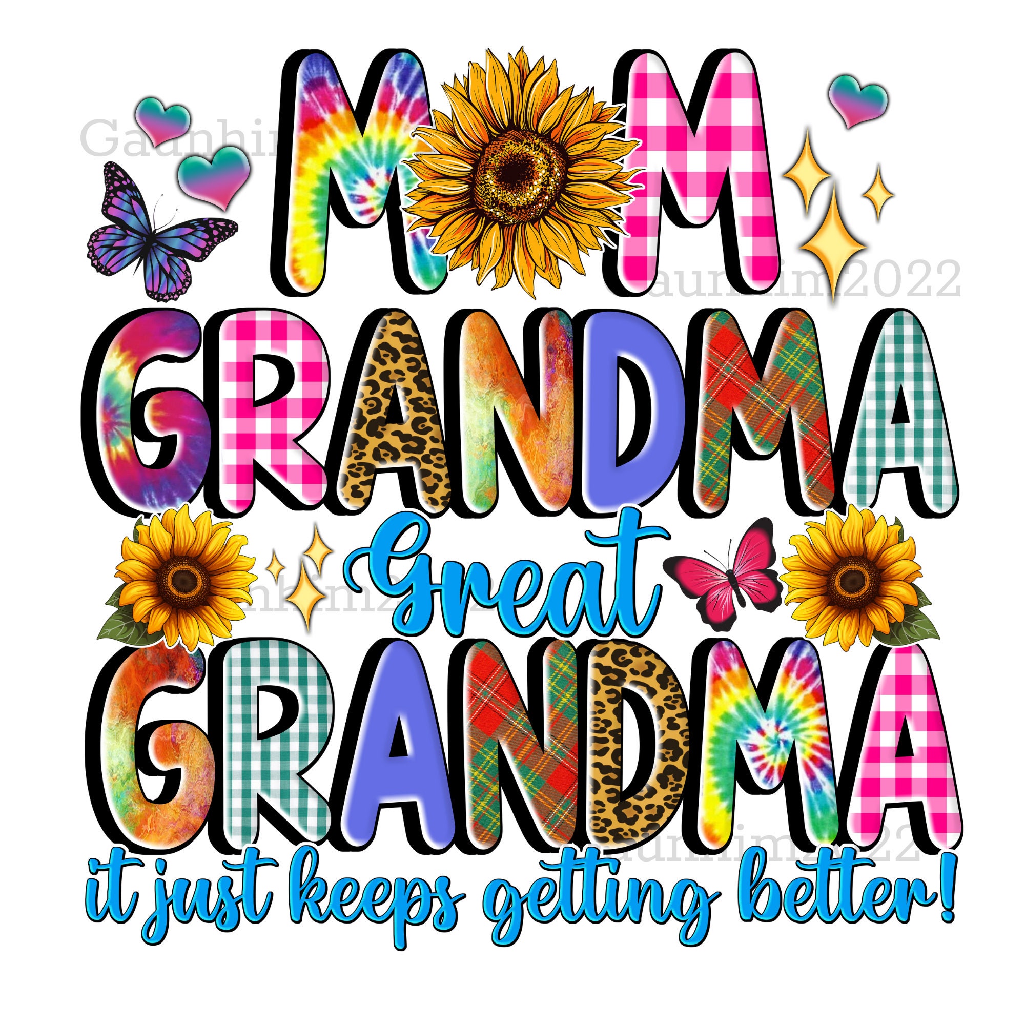 Mom Grandma Great Grandma Png, Grandma Png, Mother's Day Png, Motehr ...