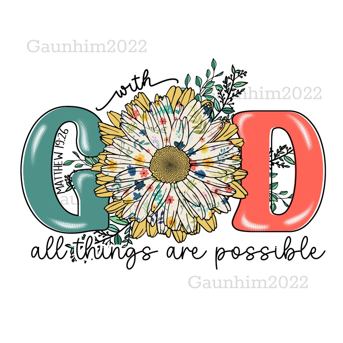God Christian Sublimation Designs Bible Verse PNG Flowers - Etsy