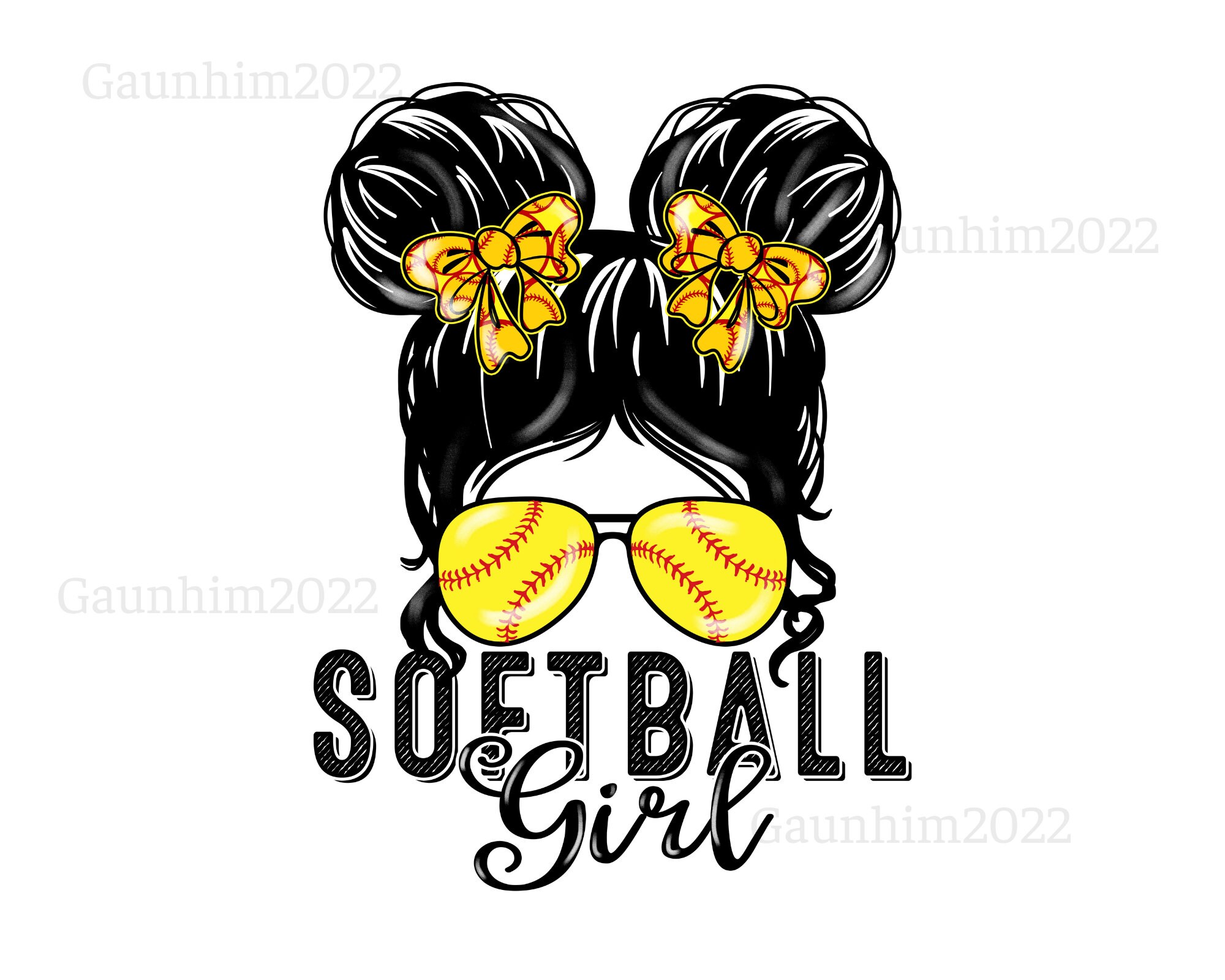 Softball Girl Messy Bun PNG Softball Life Leopard Softball - Etsy