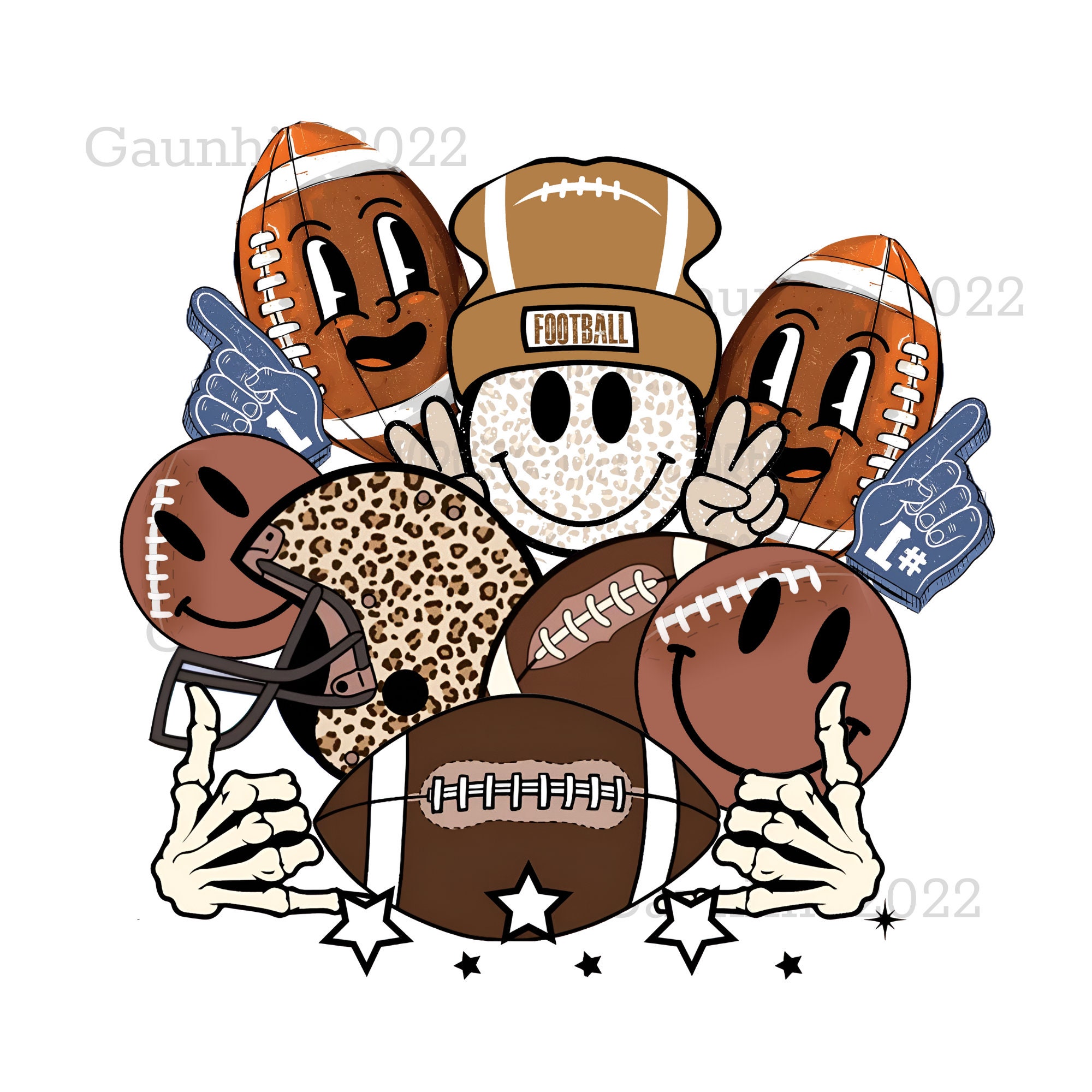 Retro Football Png Football Png Digital Download - Etsy