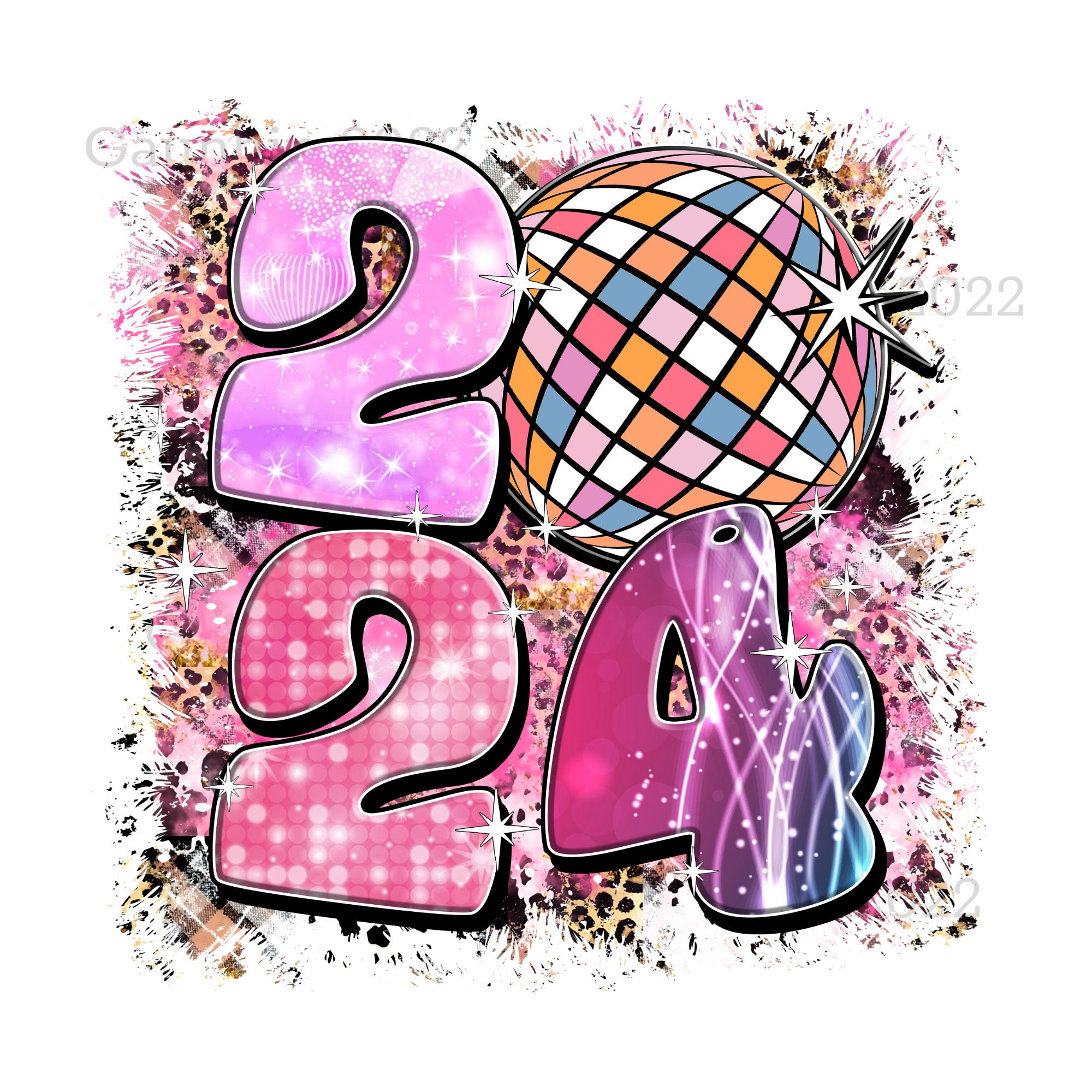 New Year's Eve PNG Disco Ball New Year Png Happy New - Etsy