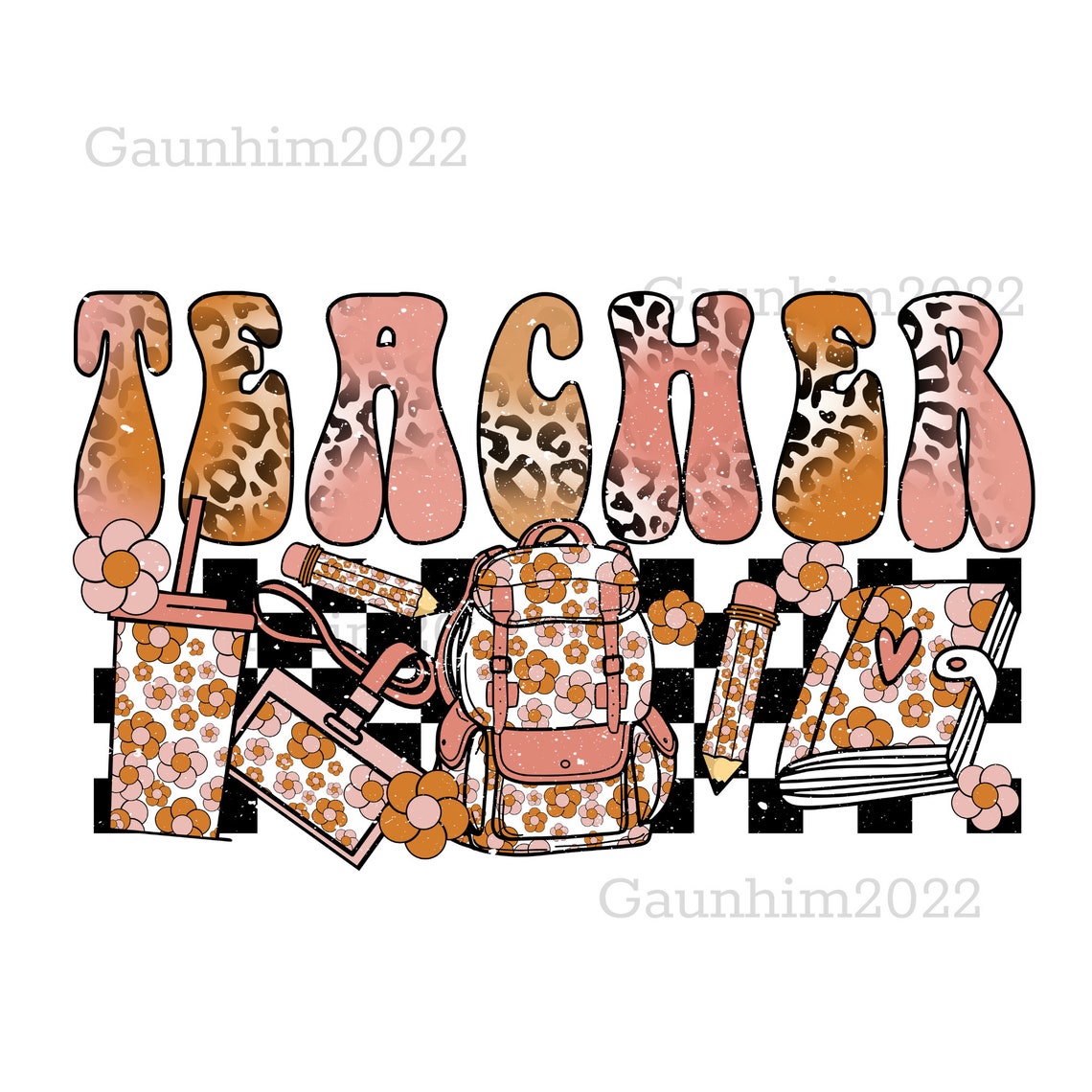 Teacher PNG Back to School Png Groovy Teacher Png - Etsy