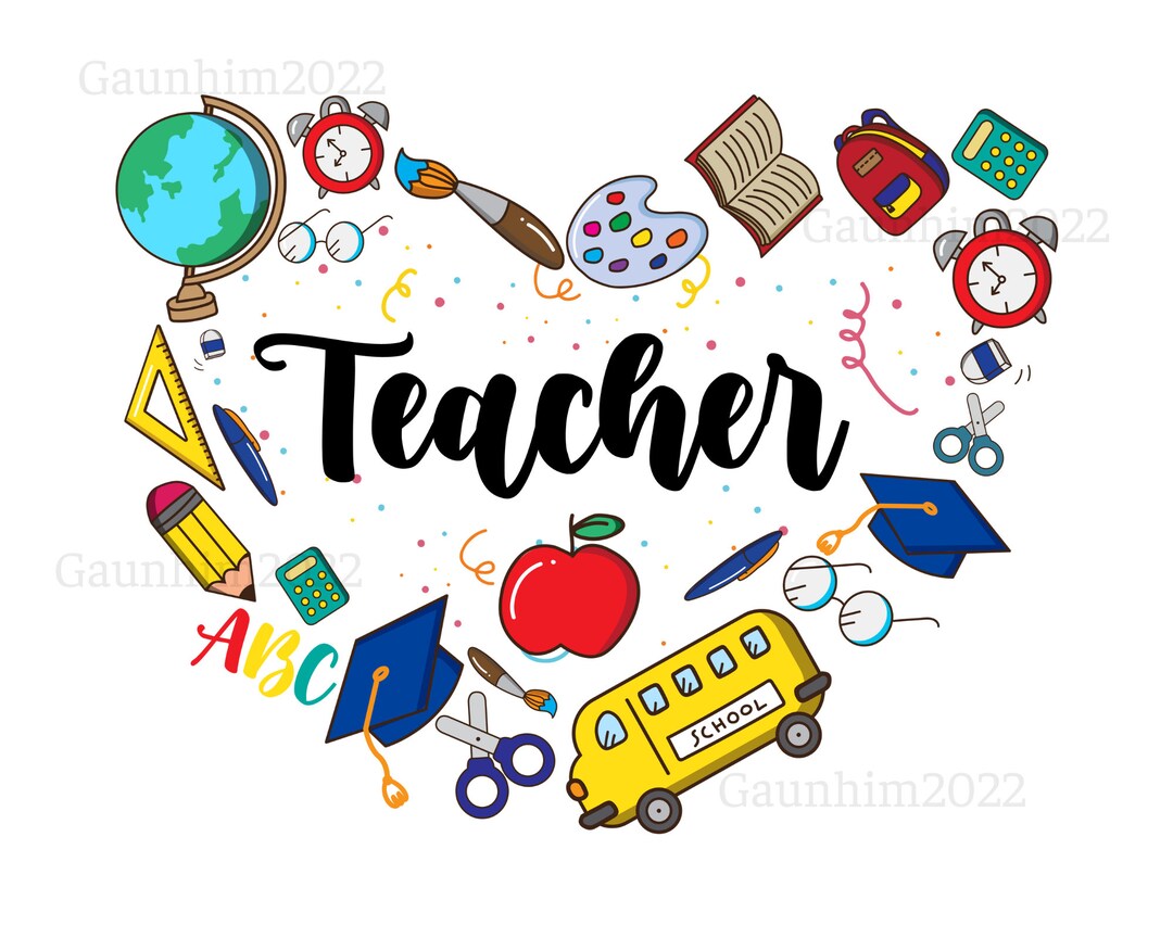Teacher Heart Png, Teacher Life PNG, Teacher Shirt - Etsy