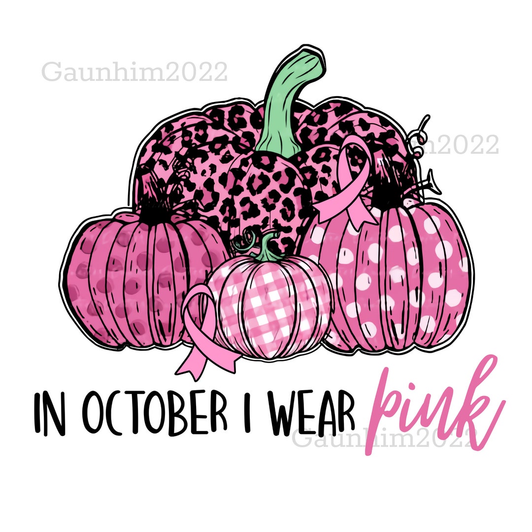 In October We Wear Pink Png, Breast Cancer Png, Cancer Awareness Png ...