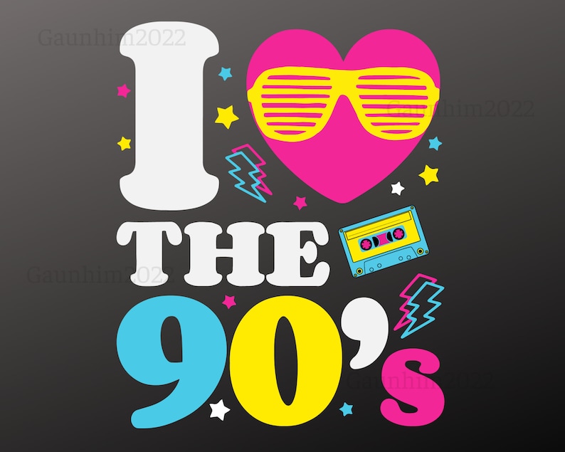 I Love the Nineties Nineties Costume Svg Nineties Svg the - Etsy