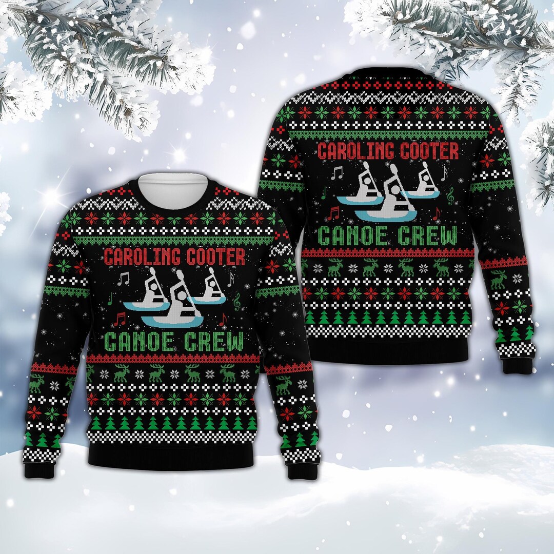 Caroling Cooter Canoe Crew Ugly Christmas Sweater, Funny Nurse ...