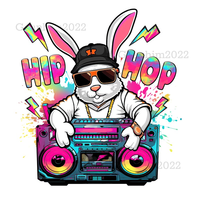 Hip Hop Bunny Png, Easter Day Png, Easter Bunny Png, Happy Easter Png ...