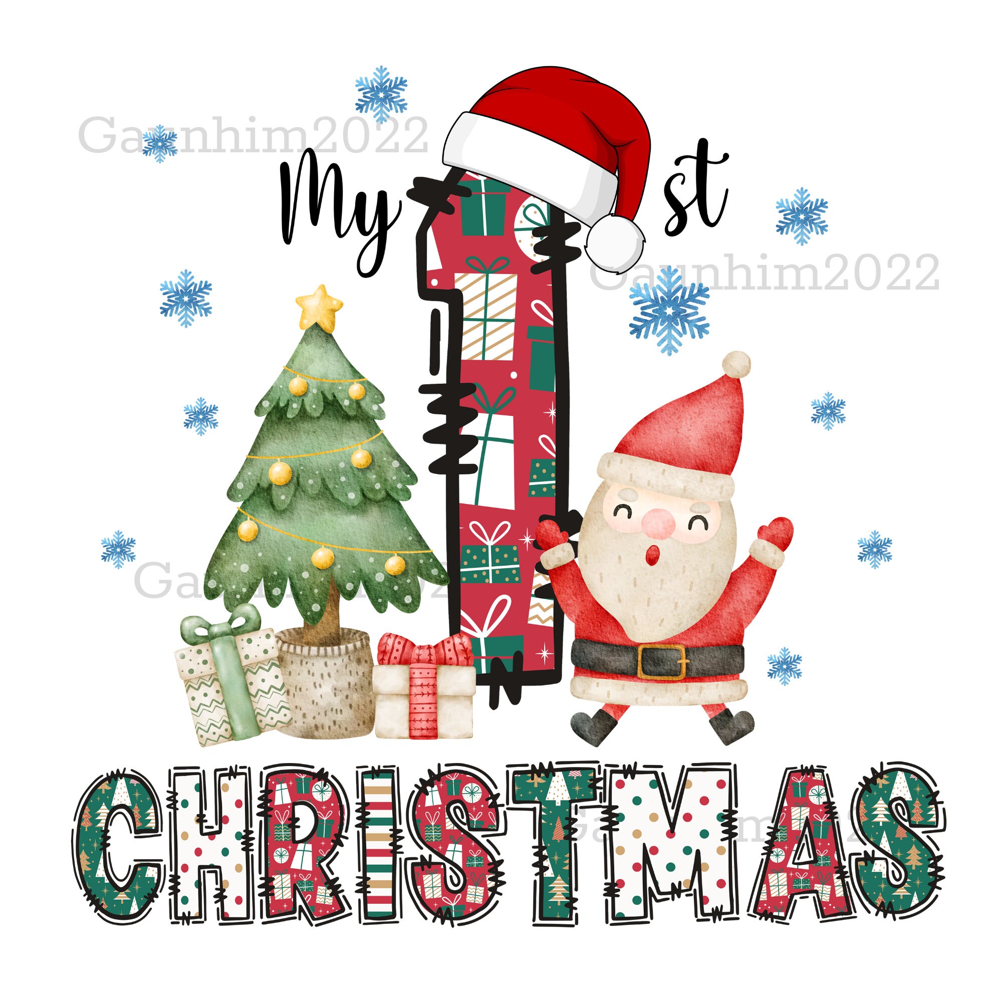 My First Christmas PNG Baby's First Christmas 1st - Etsy