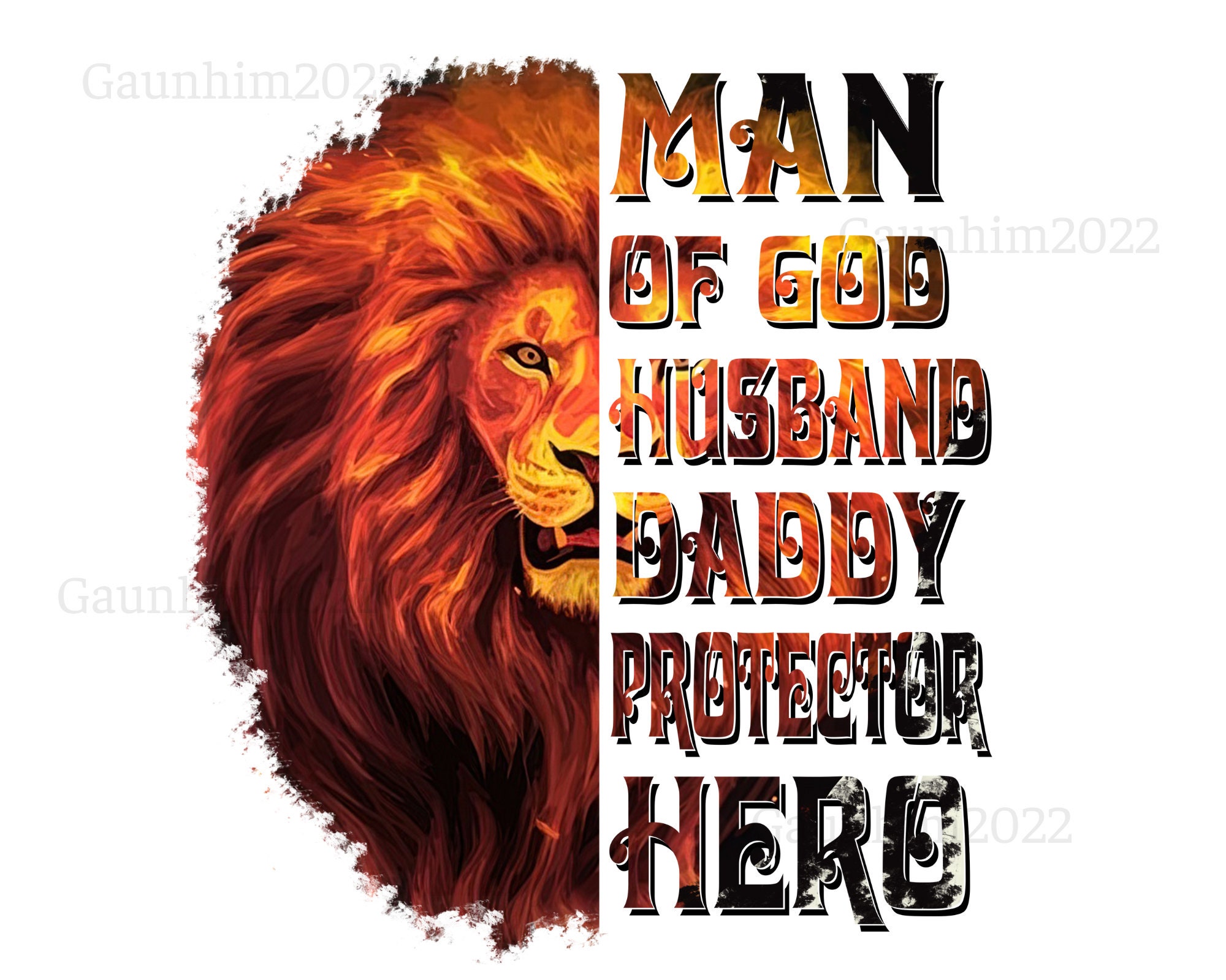 Man of God Husband Daddy Protector Hero Png, Dad Sublimation, Black ...