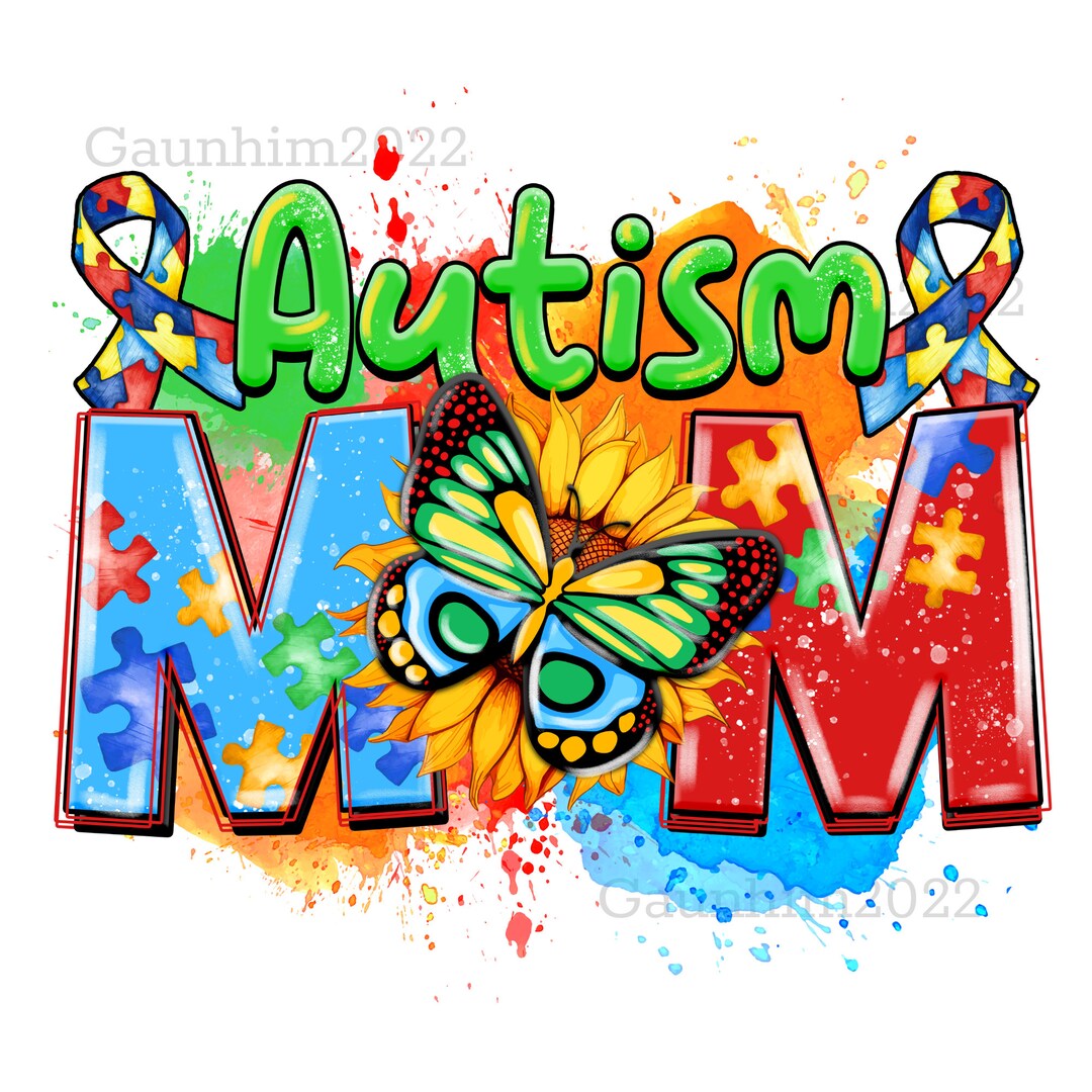 Autism Mom Png, Mother's Day Png, Autism Awareness Png, Autism Life Png ...