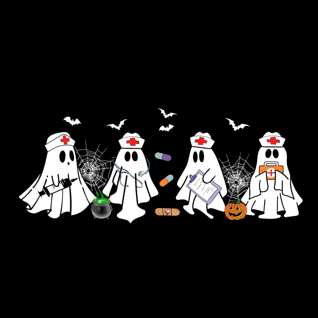 Ghost Nurses Png, Nurse Halloween Png, Halloween Nursing Png - Etsy