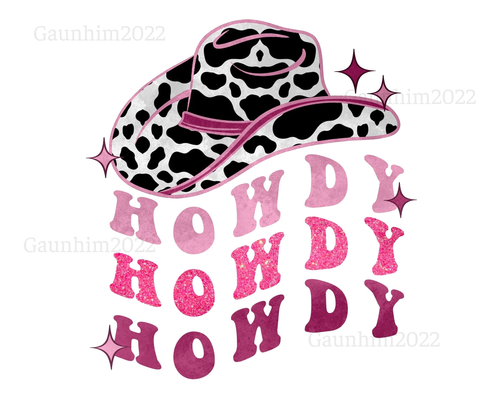 Howdy Western Cow PNG, Country Cowboy Hat PNG, Western Sublimation ...