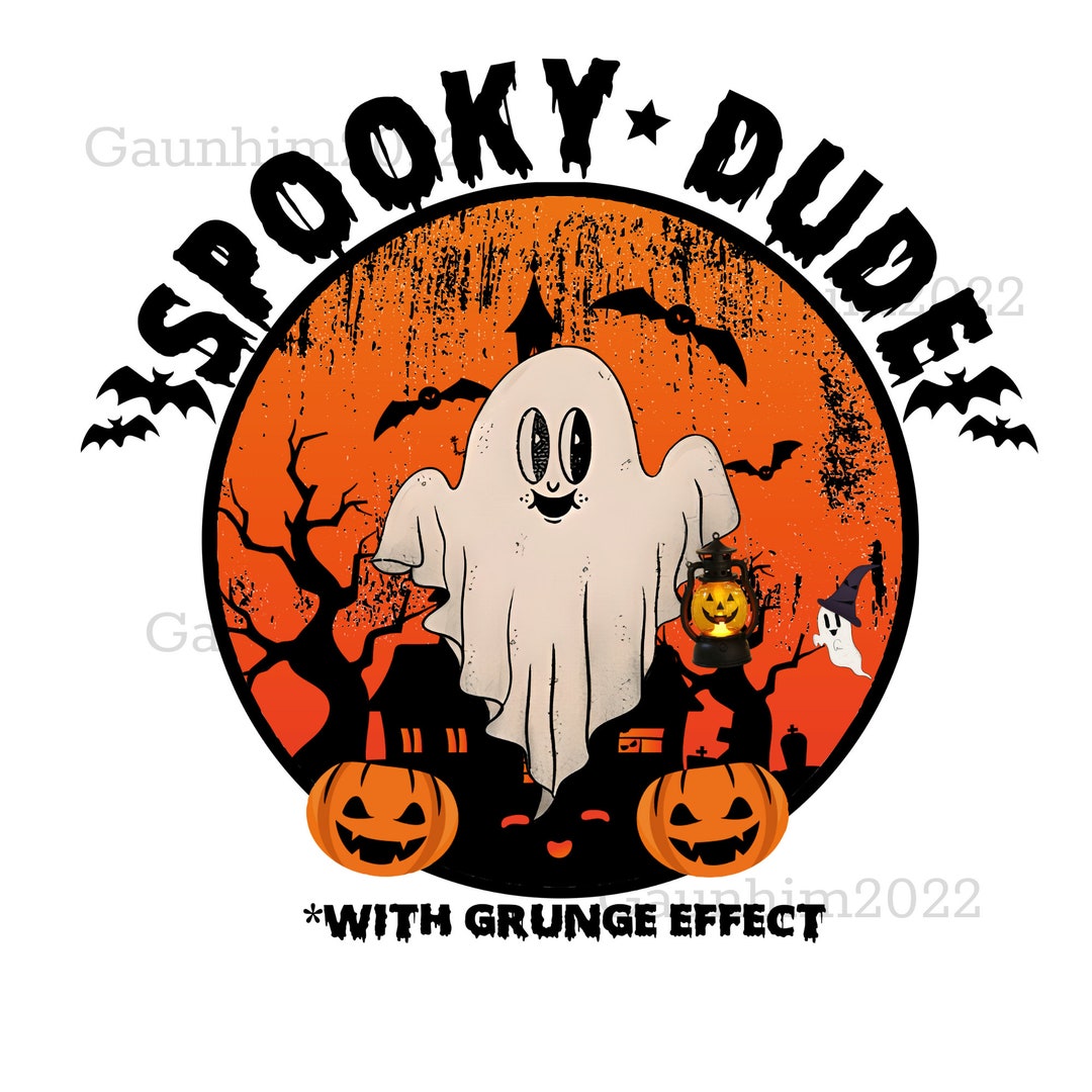 Spooky Dude PNG, Halloween Sublimation, Spooky Design, Retro Halloween ...