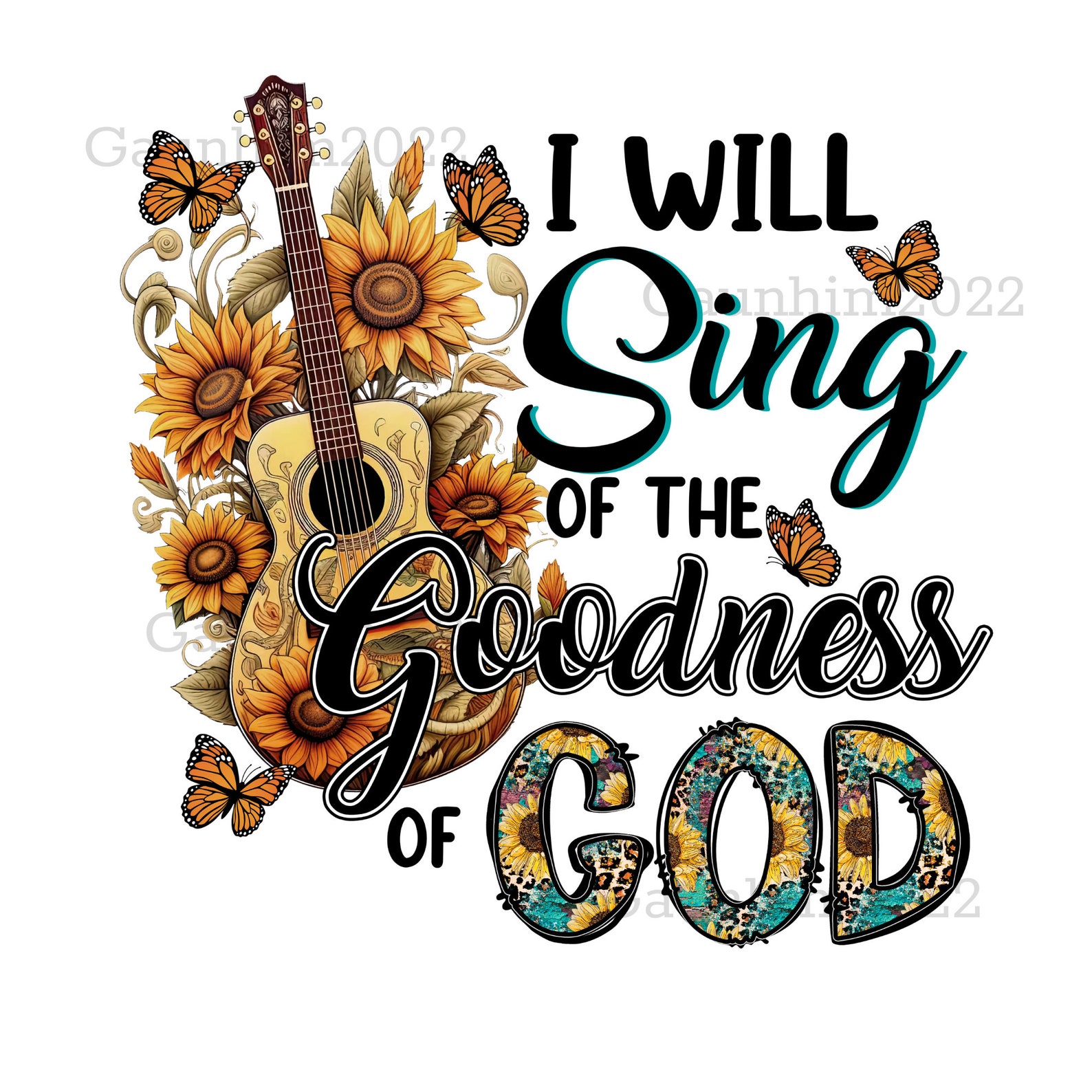 I Will Sing of the Goodness of God Png Christian Jesus - Etsy