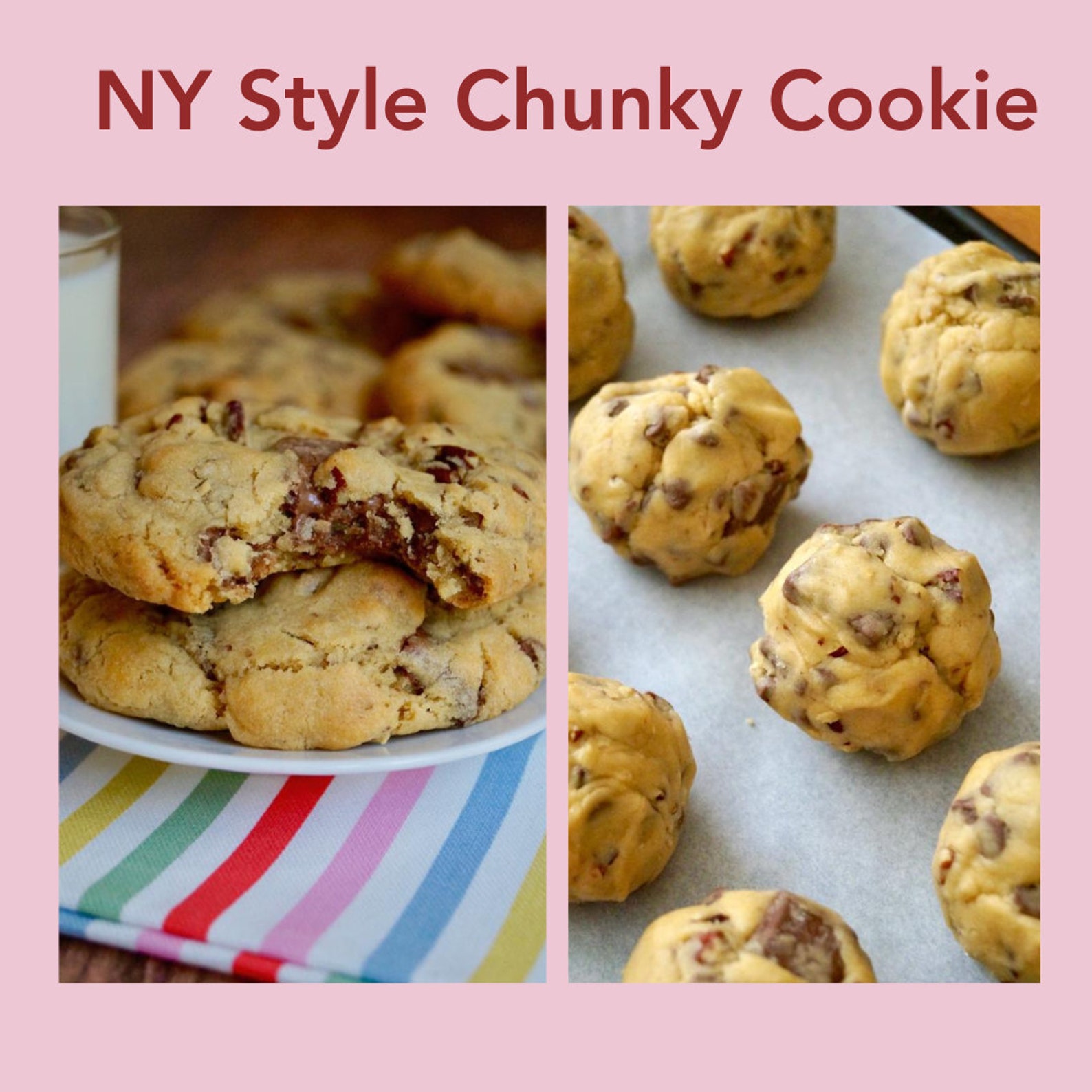 NY Style Chocolate Chip Cookie Recipe: Gourmet Dessert (PDF Pattern) - Etsy